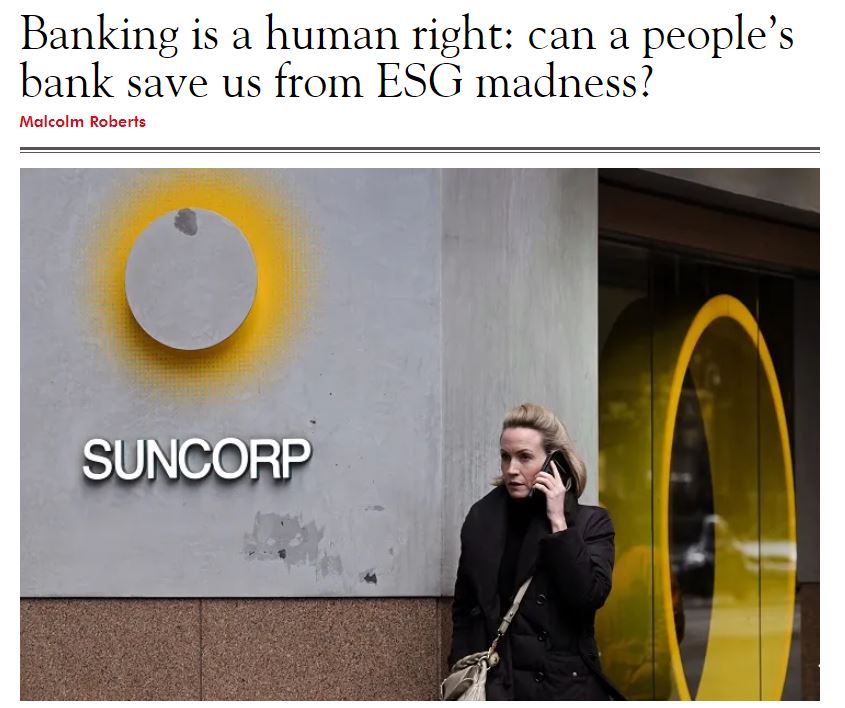 Time to Give Our Banking Cartel Some Real Competition - Malcolm Roberts