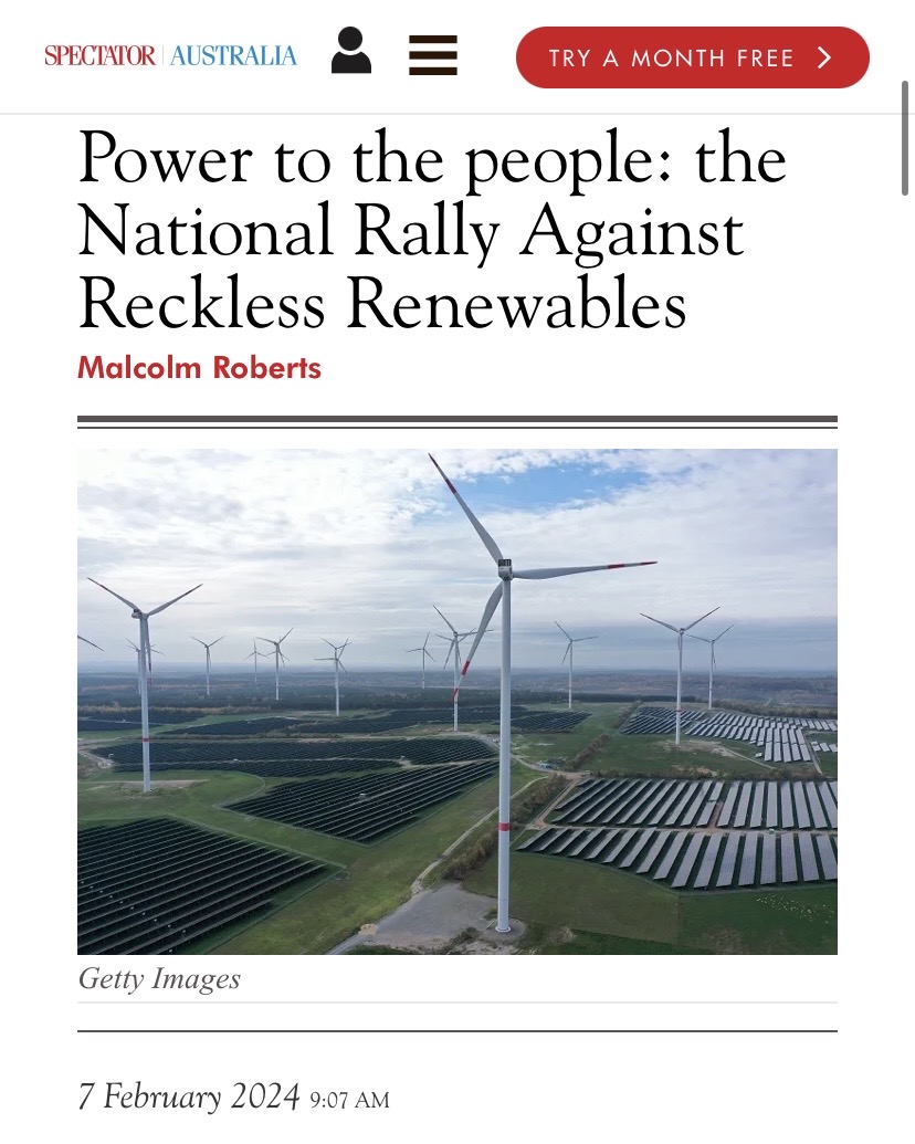 Power to the People - The National Rally Against Reckless Renewables ...